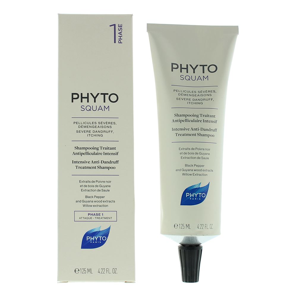 Phyto Squam Intensive Anti-Dandruff Treatment Shampoo 125ml Women — Red ...