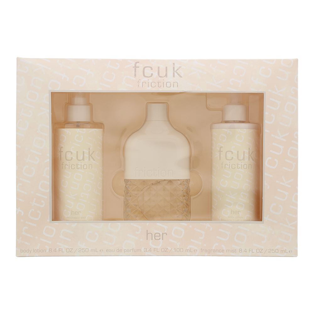 FCUK Friction Her 3 Piece Gift Set For Her Women — Red Label Outlet