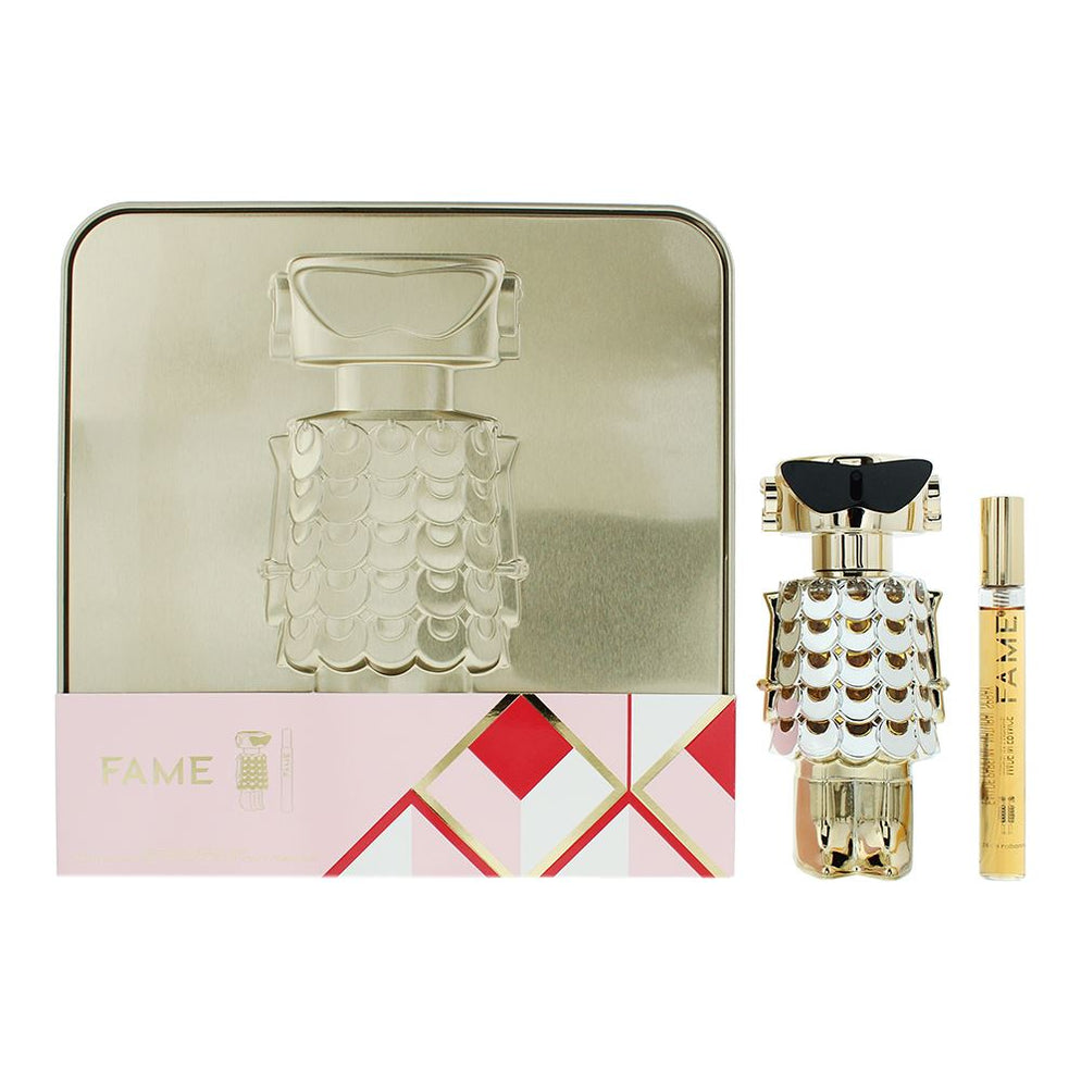 Paco Rabanne Fame 2 Piece Gift Set: EDP 80ml - EDP 10ml For Women — Red ...